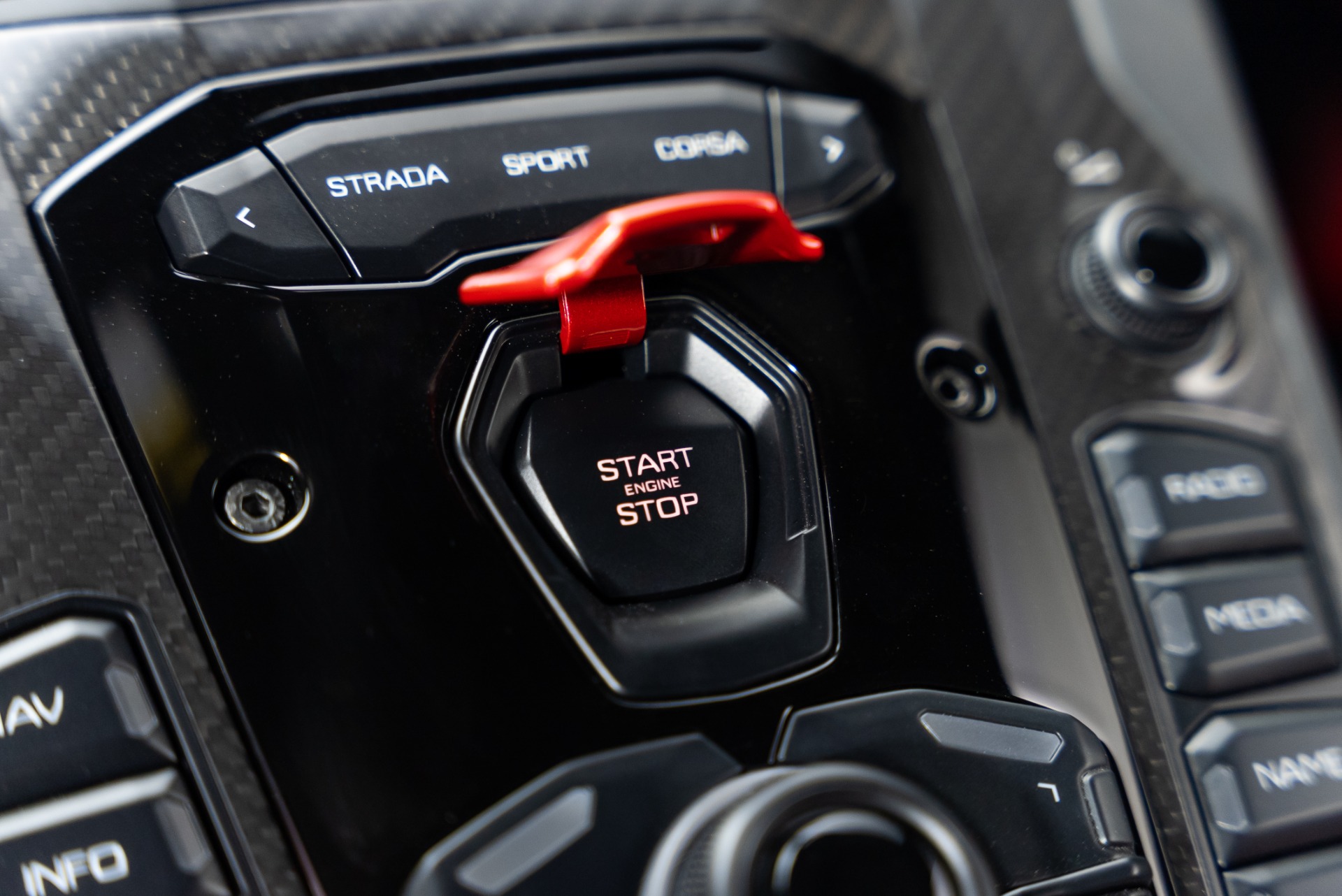 Aventador Start Button