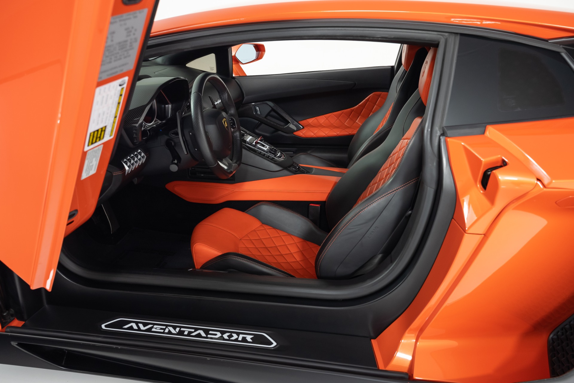 Lamborghini Aventador Orange Interior 7840