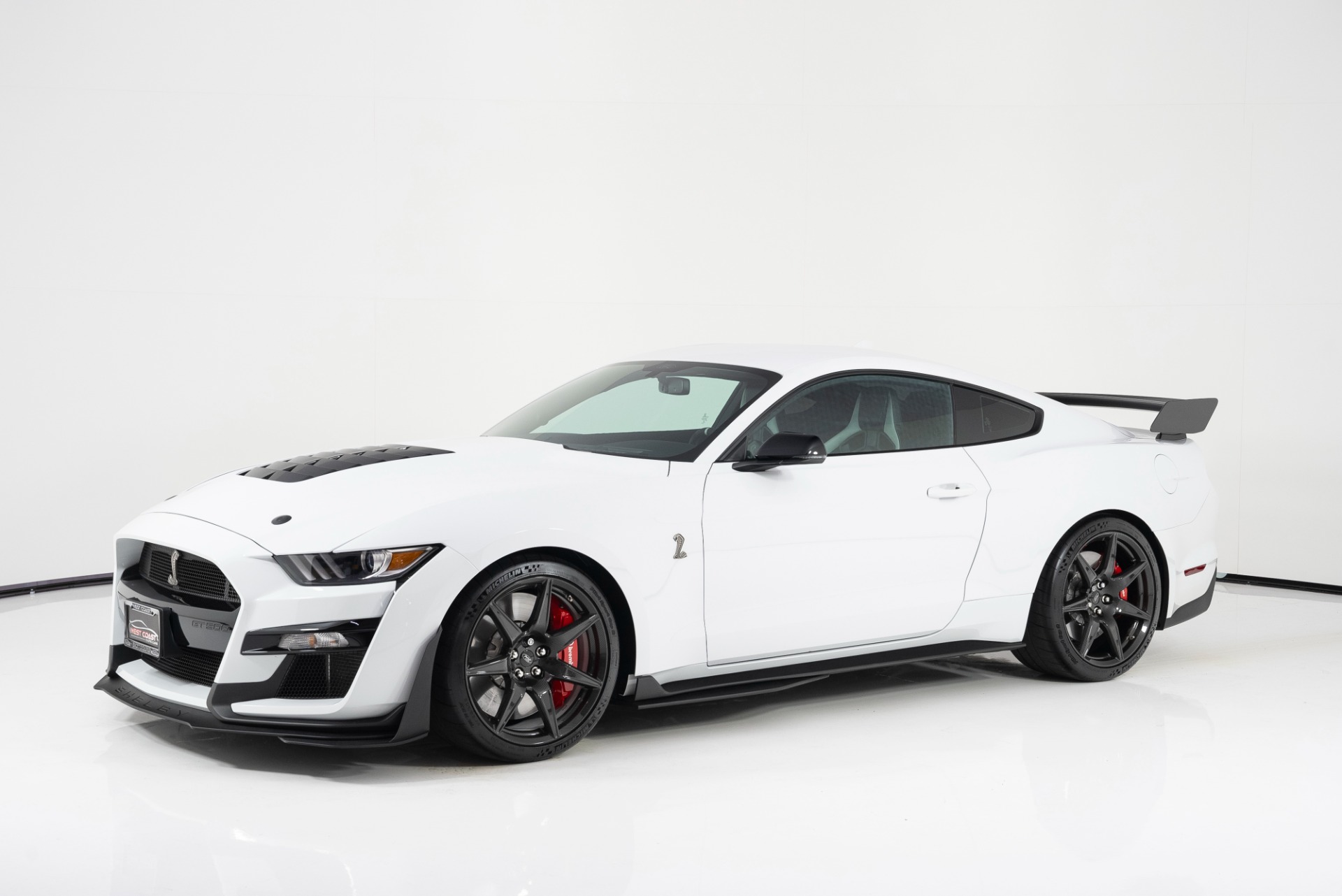 Red Mustang White Background