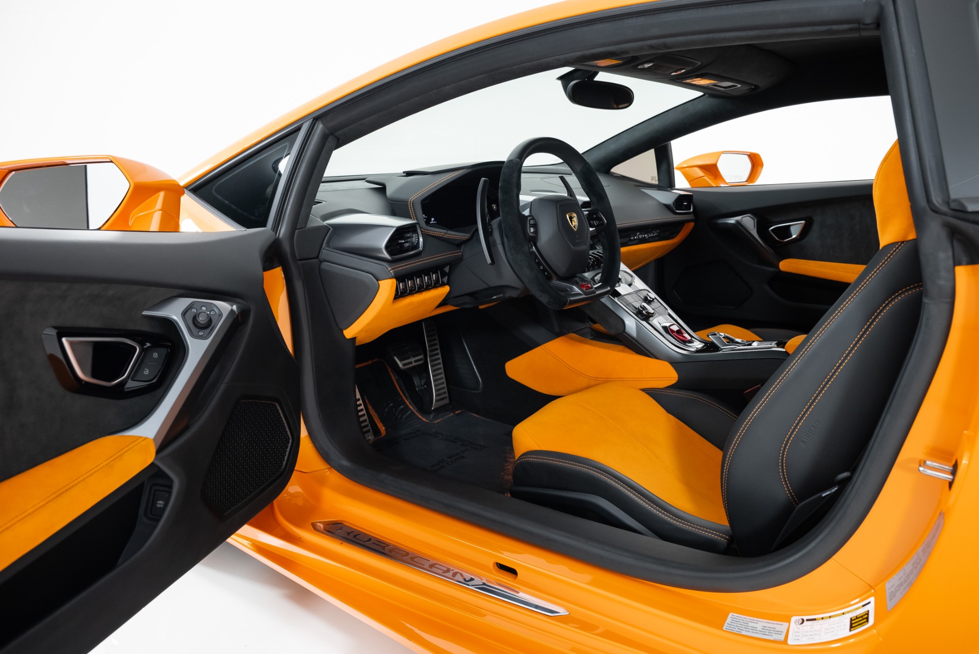 Lamborghini Huracan Orange Interior