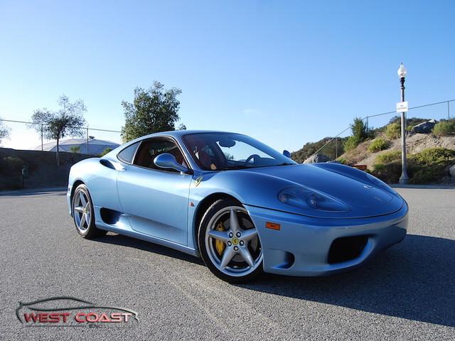 Baby Blue Ferrari 360 2004 Used Ferrari 360 SPIDER 6SP GATED * ONLY 9K