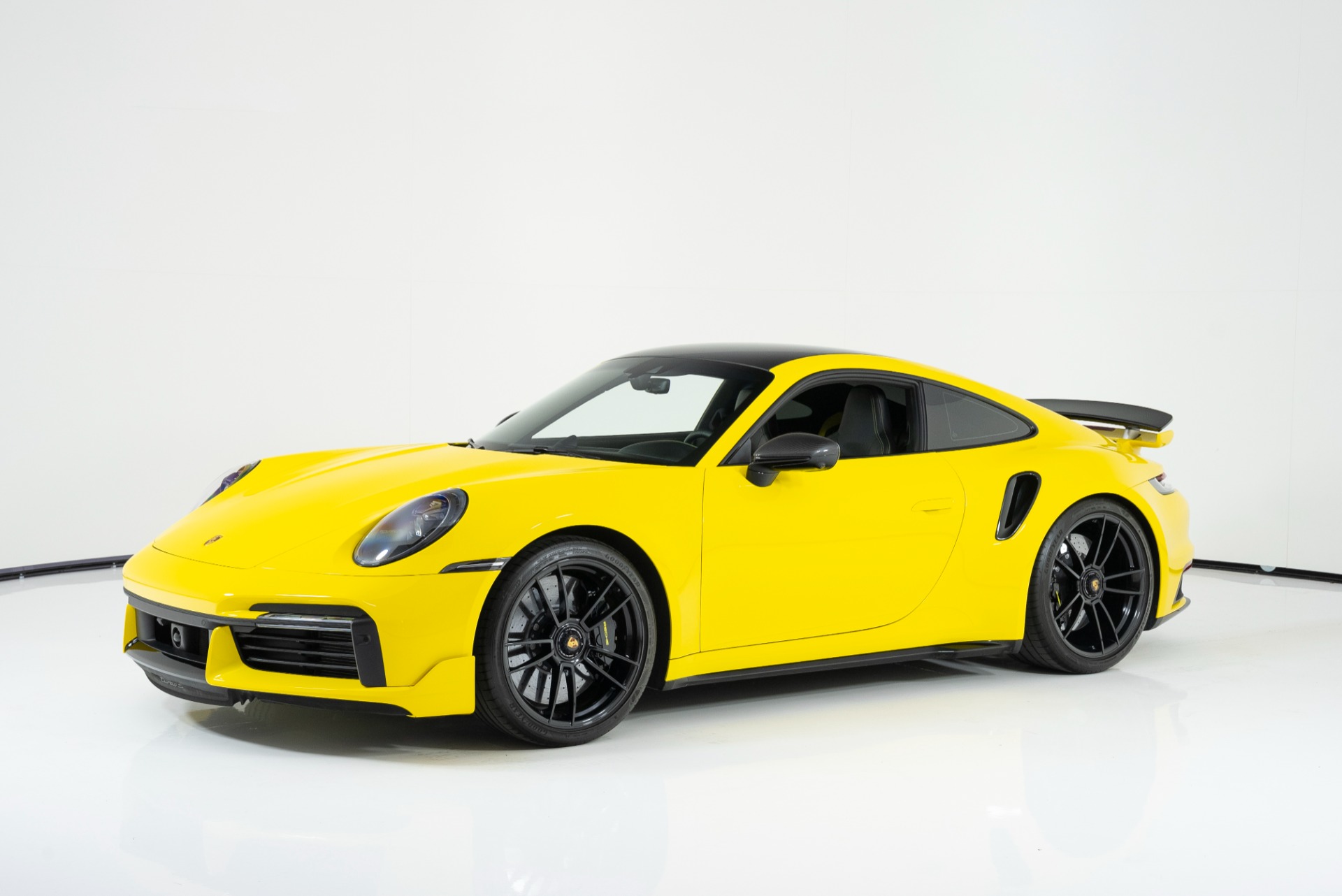 Yellow Porsche Car Speed Yellow Porsche 911 GT3 Touring (991.2)