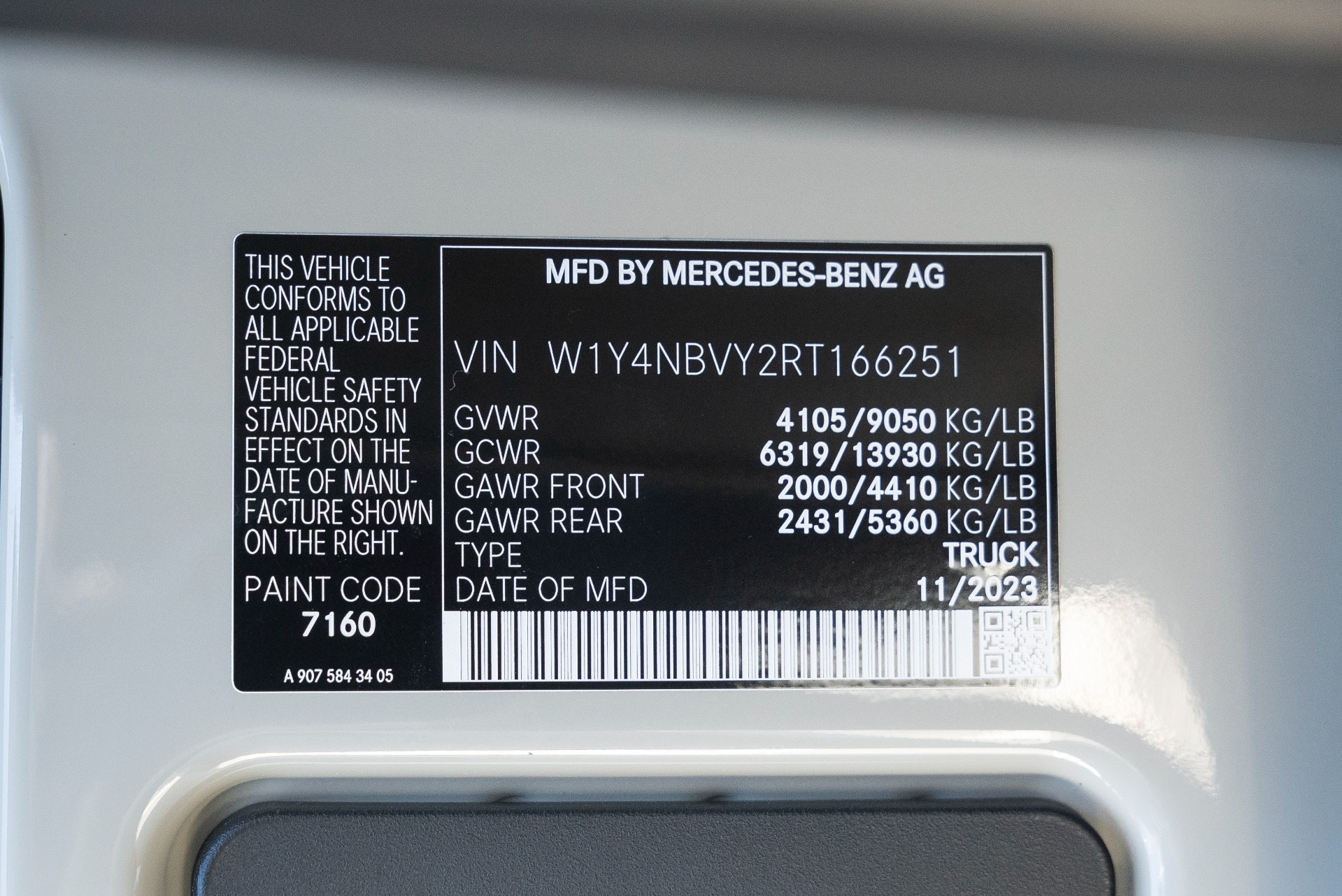 Where Is The Paint Code On A Mercedes Sprinter - Infoupdate.org