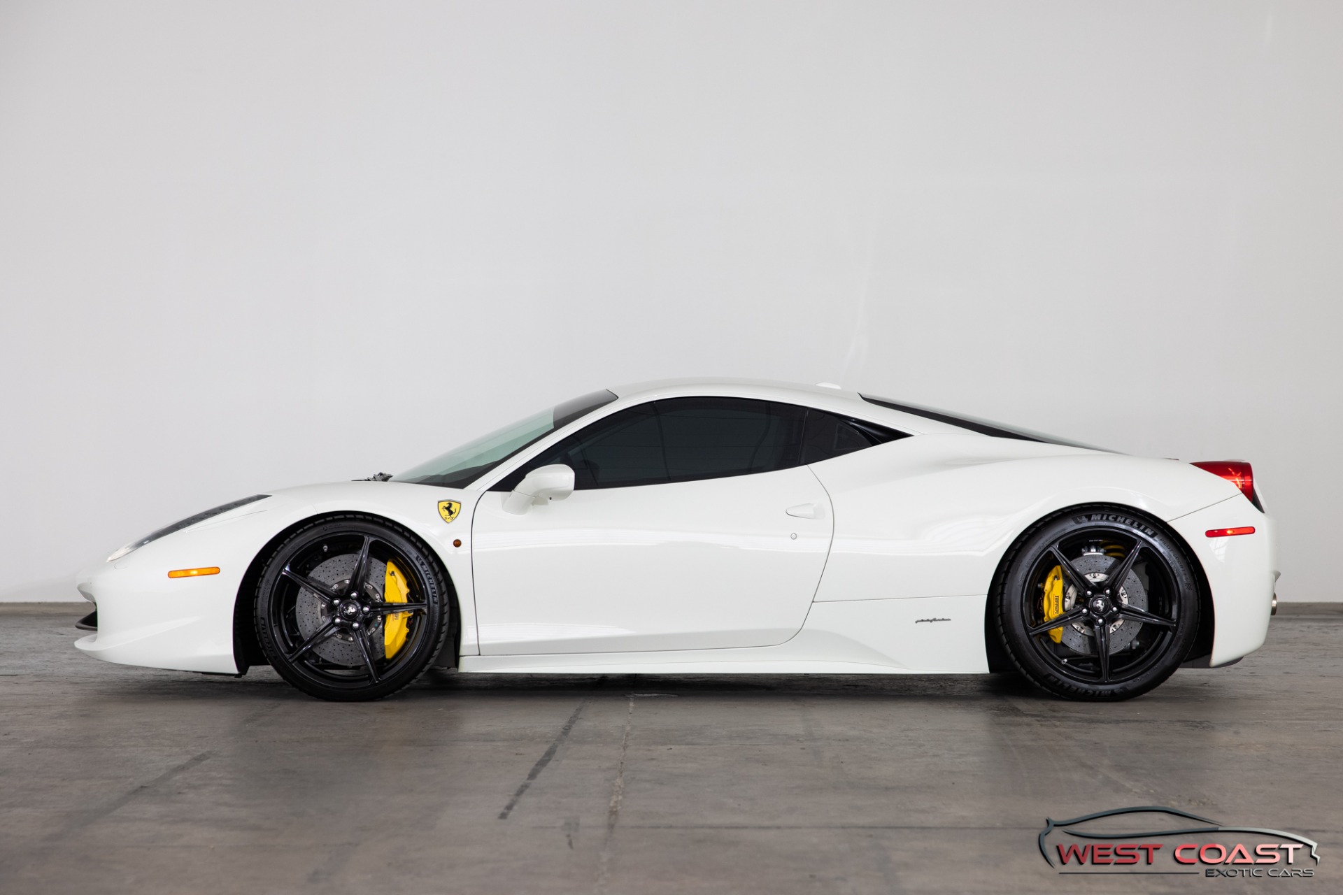 White Ferrari 458 Italia