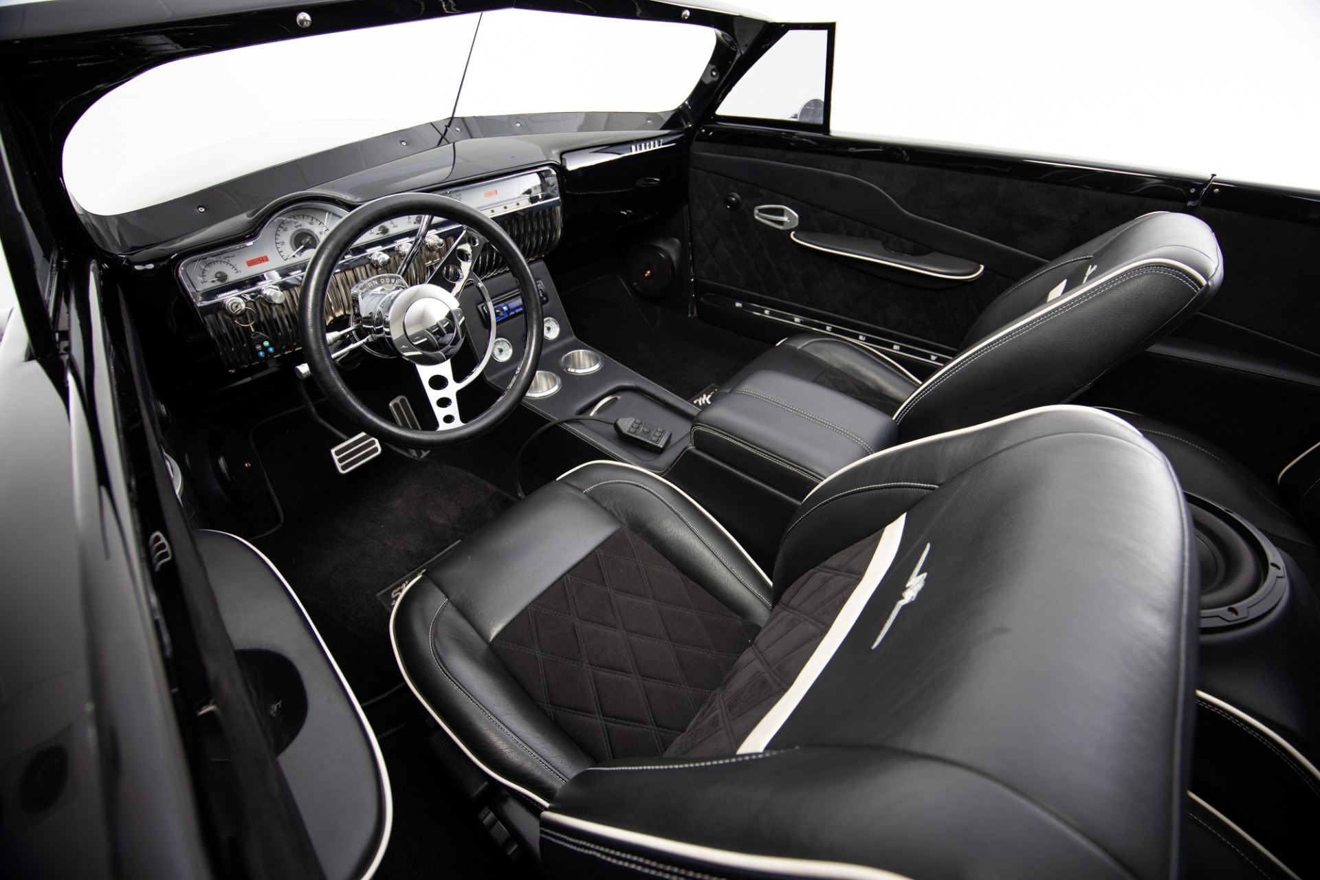 Custom Car Interior Black And White